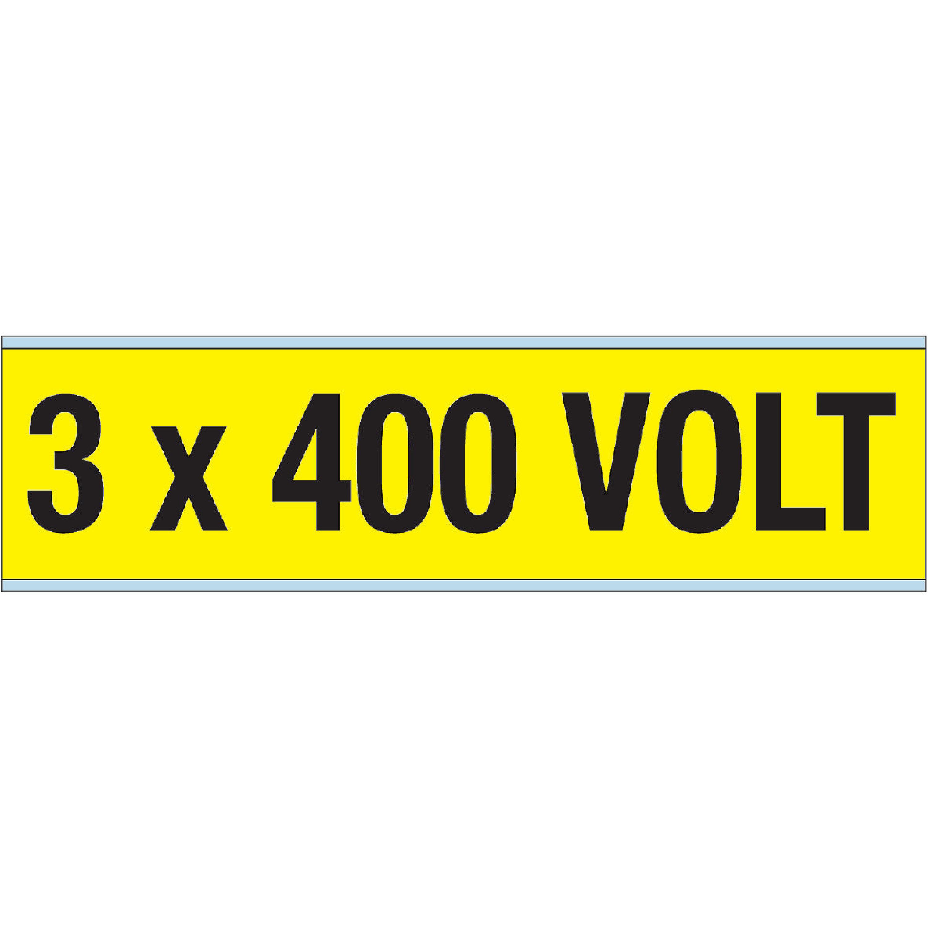 BRADY 244933 warning pictogram - voltage markers - 3 x 400 V, 57.15 x ...