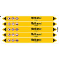 BRADY N004410 pipe marker for methanol, with perforated arrows, with ...