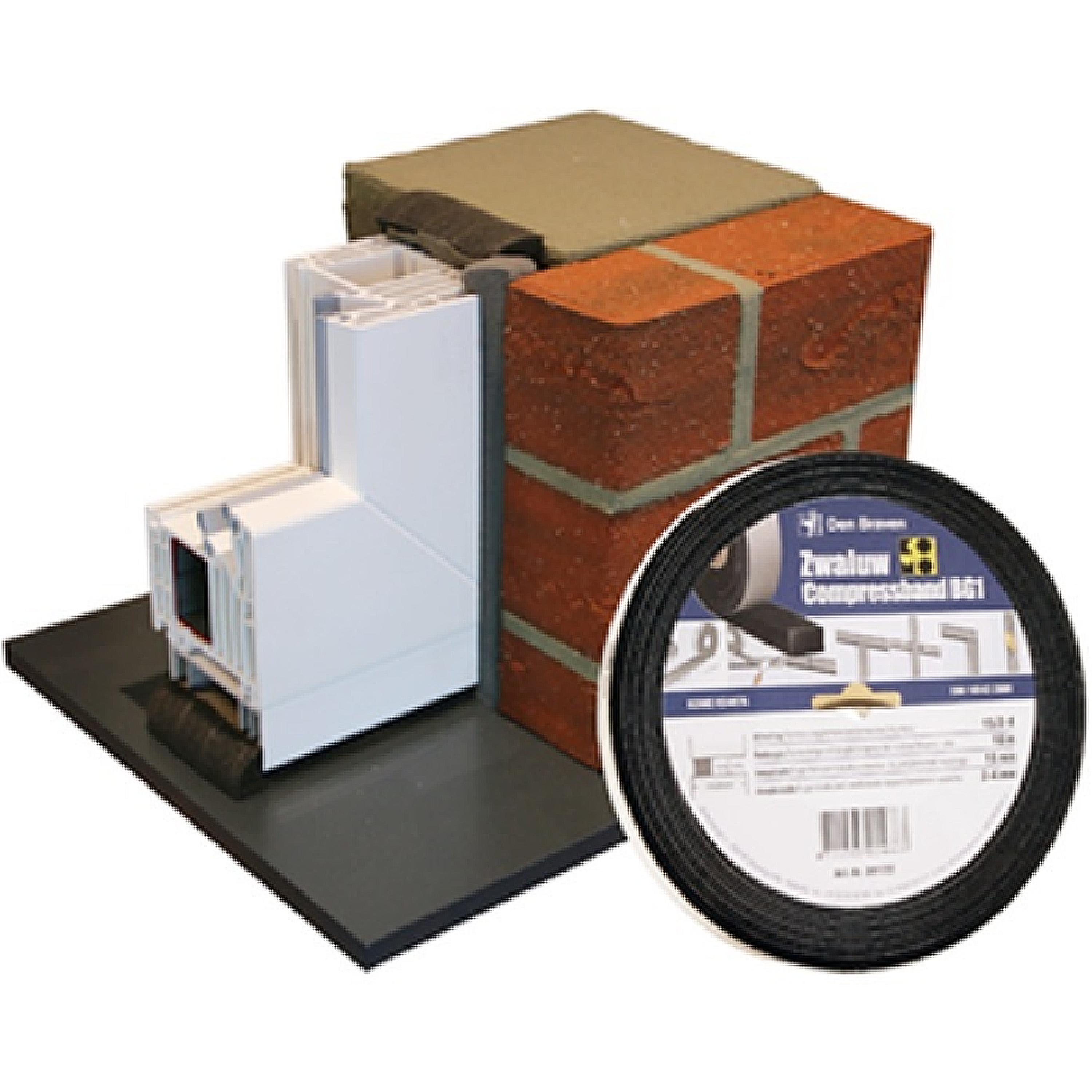 ZWALUW DEN BRAVEN Compress Band BG1 bande d'étanchéité pour joints anthracite 1,5-2,5mm 10mm x ...