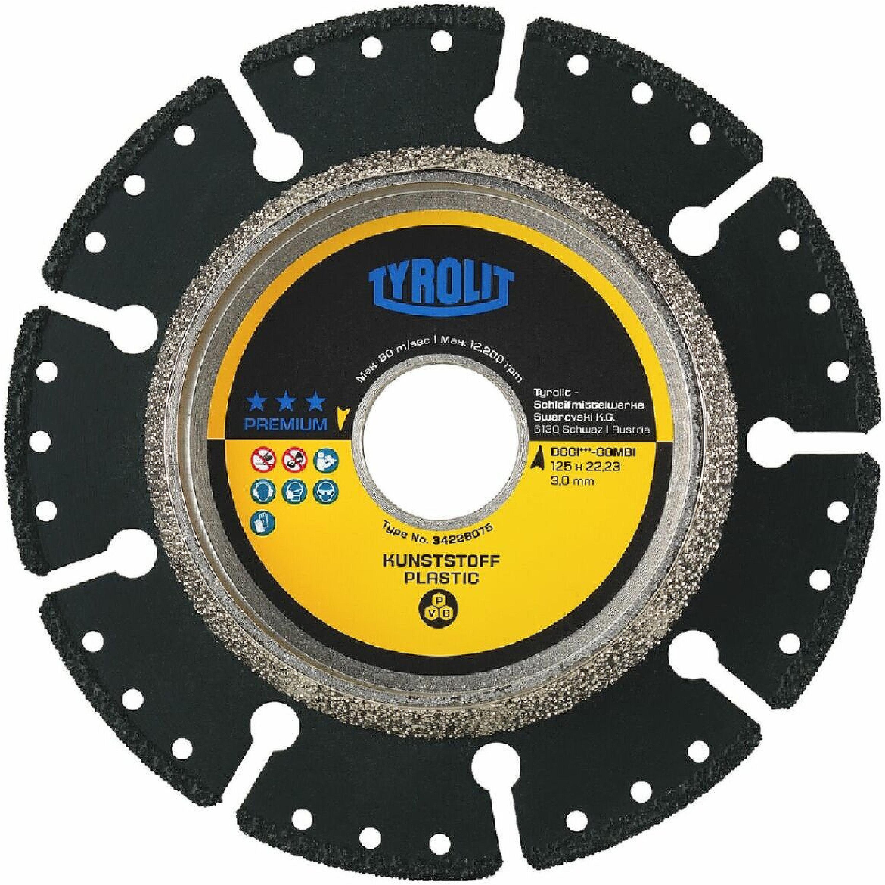 TYROLIT 34367418 Premium diamond wheel FOCUR SA for grey and ductile ...