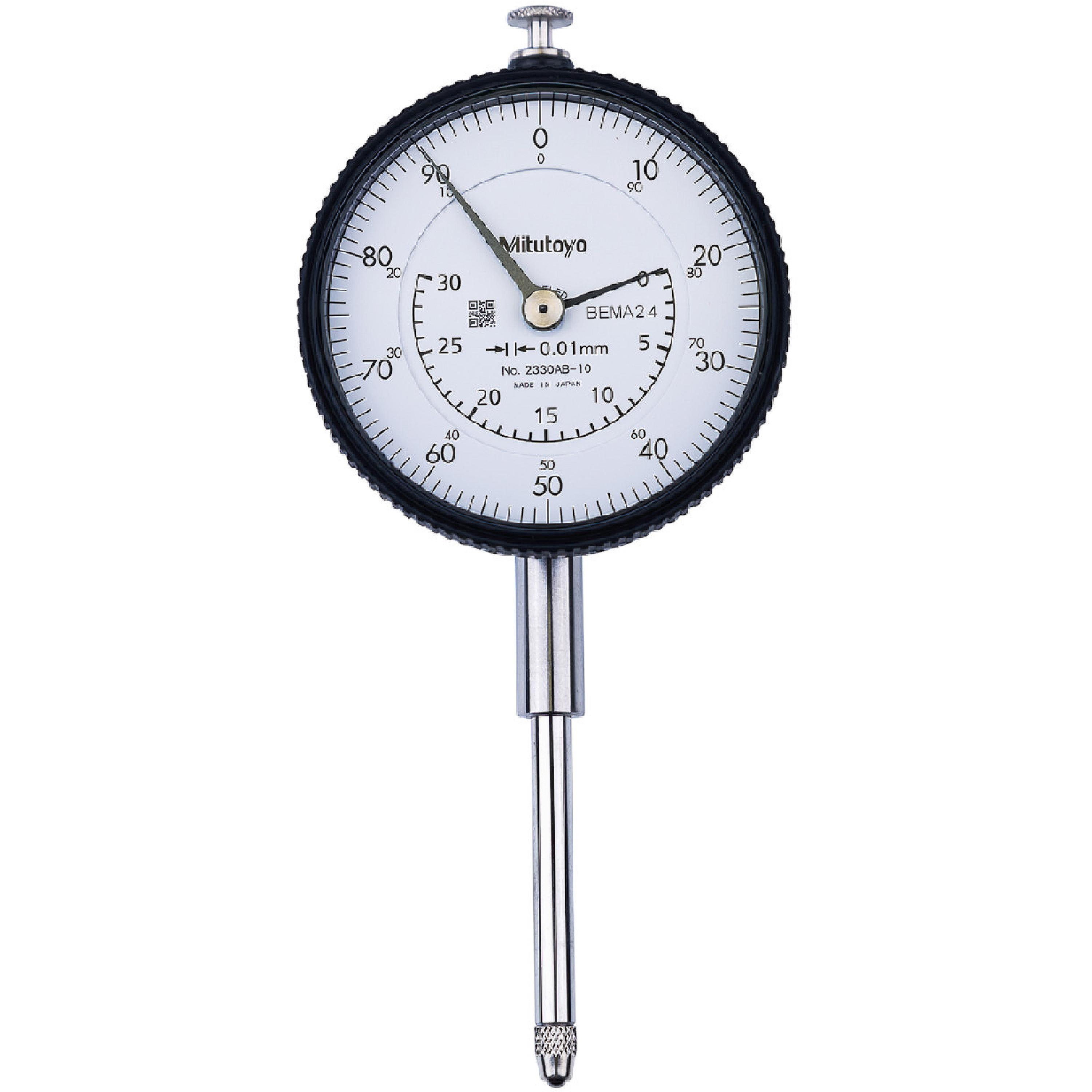 MITUTOYO 2330A-10 dial indicator with fixture, ISO version, precious ...