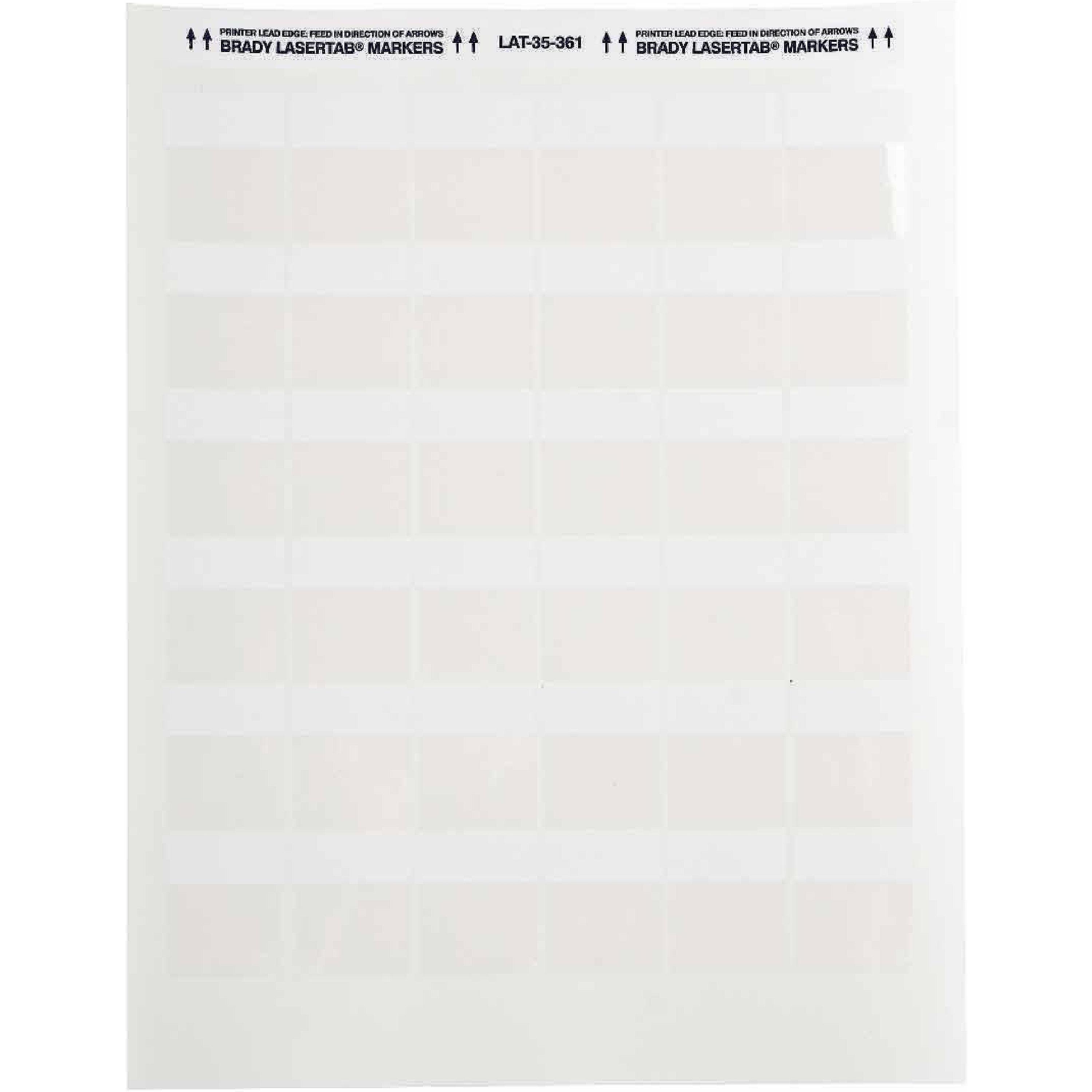 BRADY LAT-35-361-2.5 LaserTab printable labels for laser printers (2520 ...