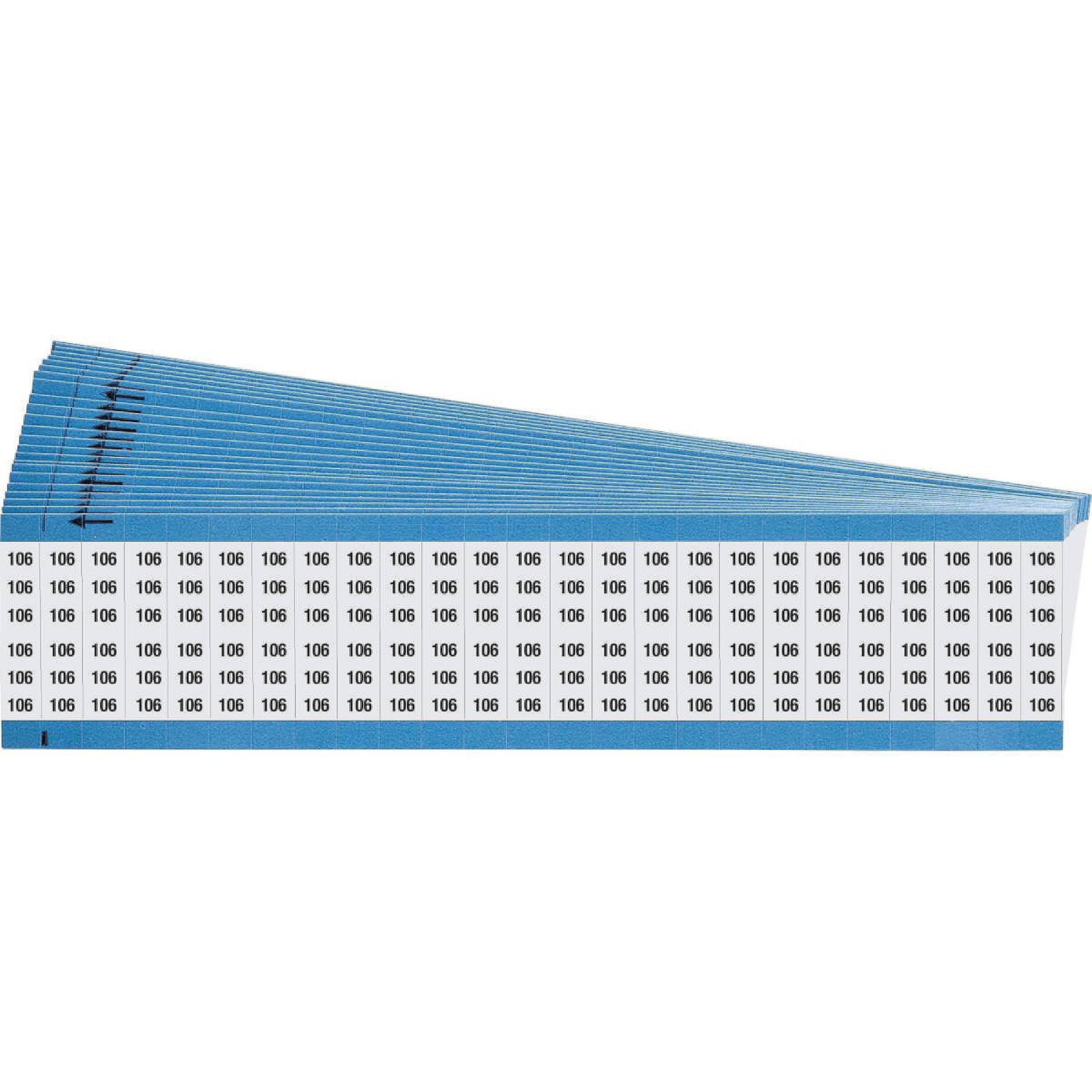 BRADY WM-106-PK wire markers on card - digit 106 - 38.10 x 9.14 mm (625 ...