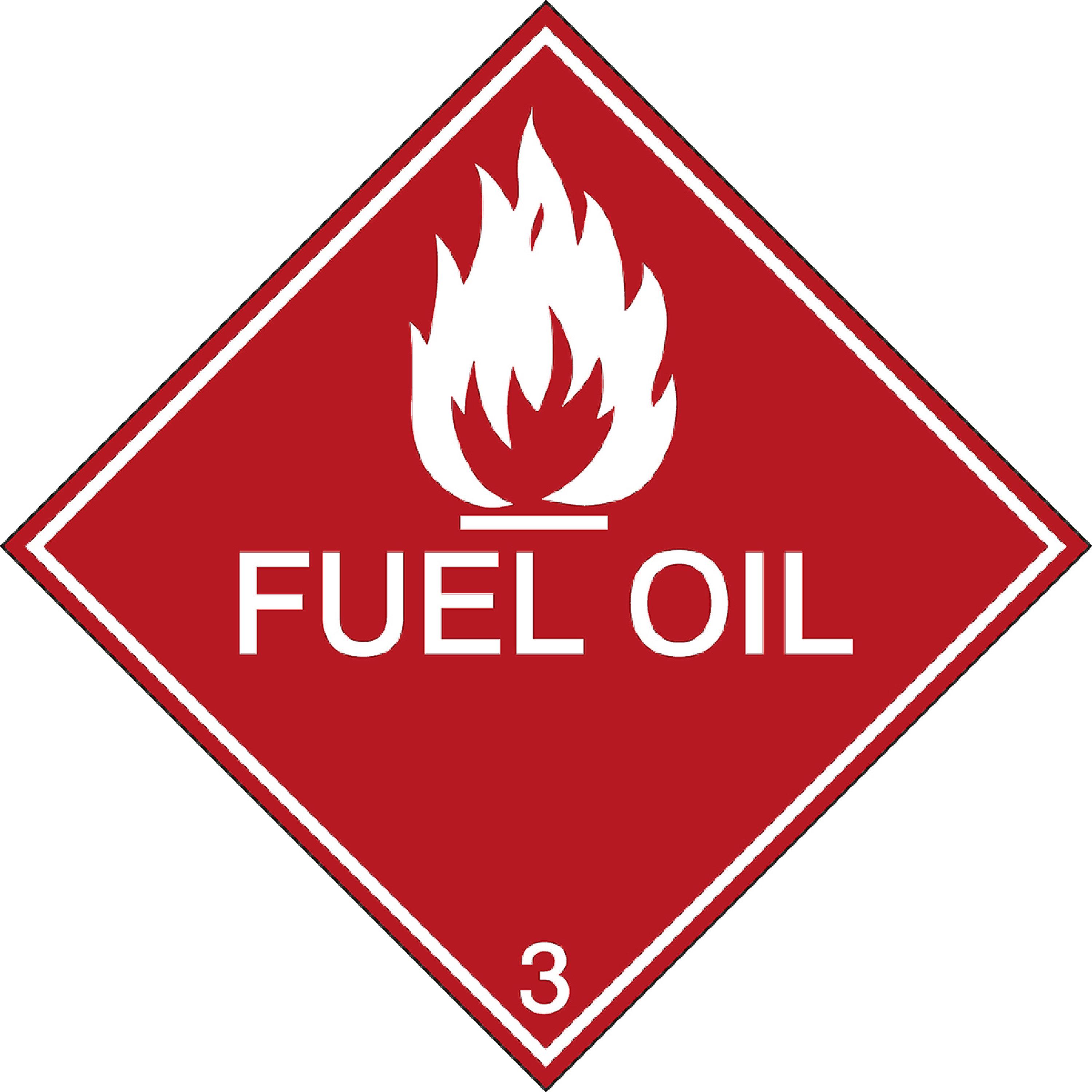 BRADY 257545 marine transport pictogram - fuel, 100 x 100 mm | Klium