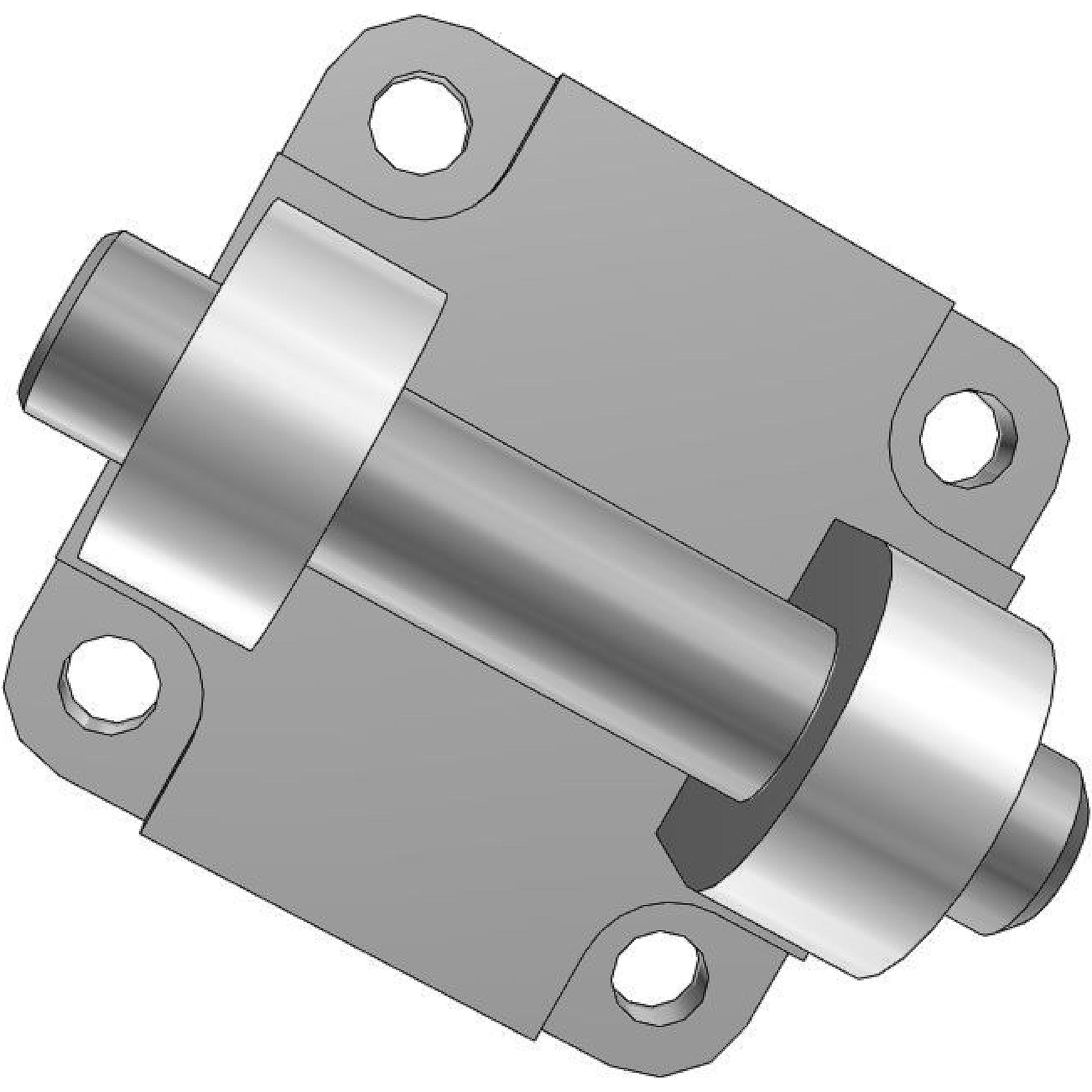 SMC D5080 double-hinged rear hinge F/C95 - 80 mm | Klium