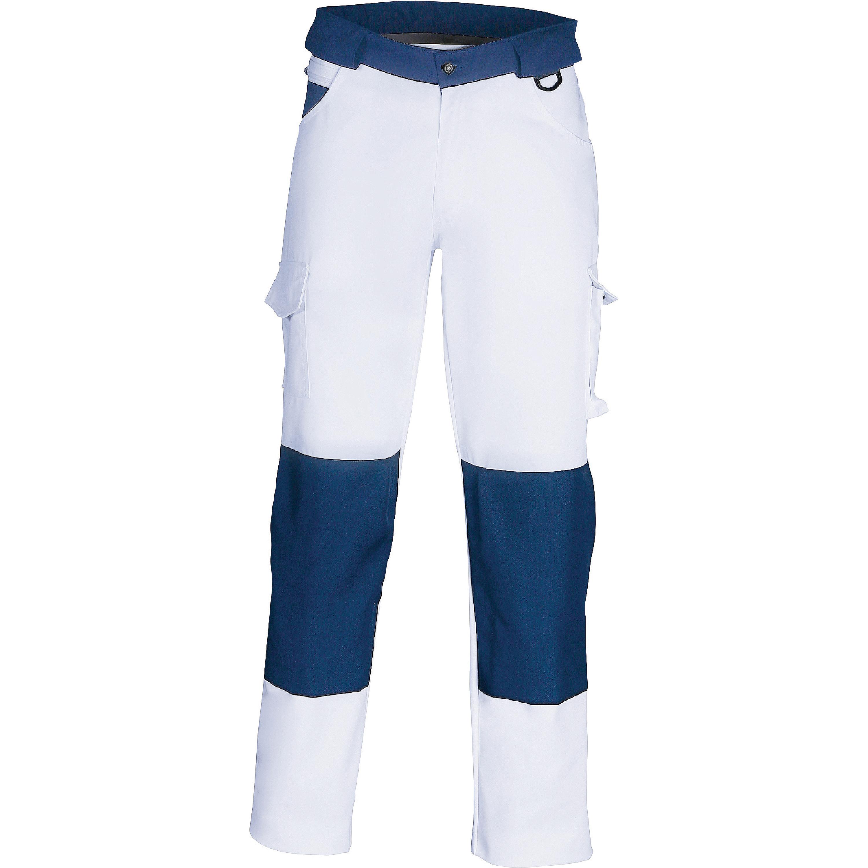 HAVEP 8657 Basic painter's work trousers (cabk - white/marine blue ...