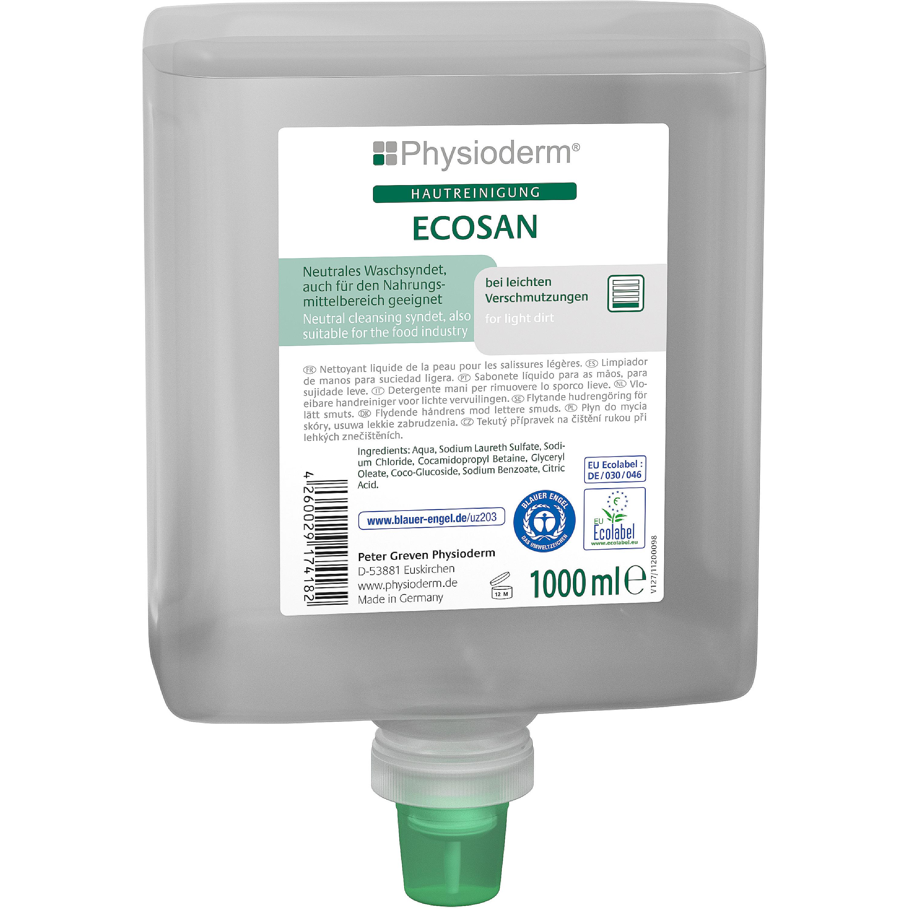 PHYSIODERM Ecosan hand cleaner unscented (1 l Neptune bottle ...