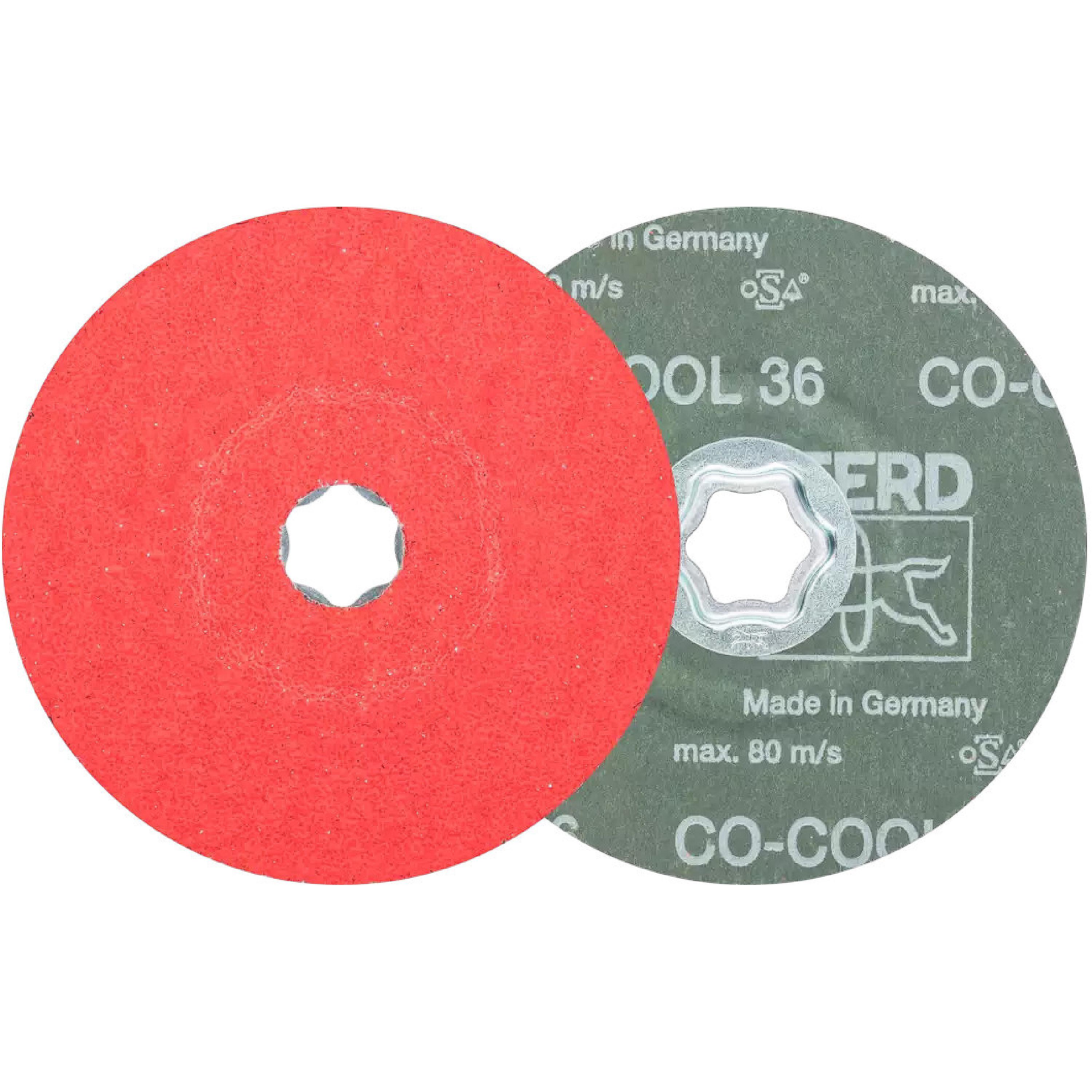 PFERD CC-FS 125 CO-COOL 36 COMBICLICK fibre disc with ceramic grit Ø 125 mm, grit 36, for ...