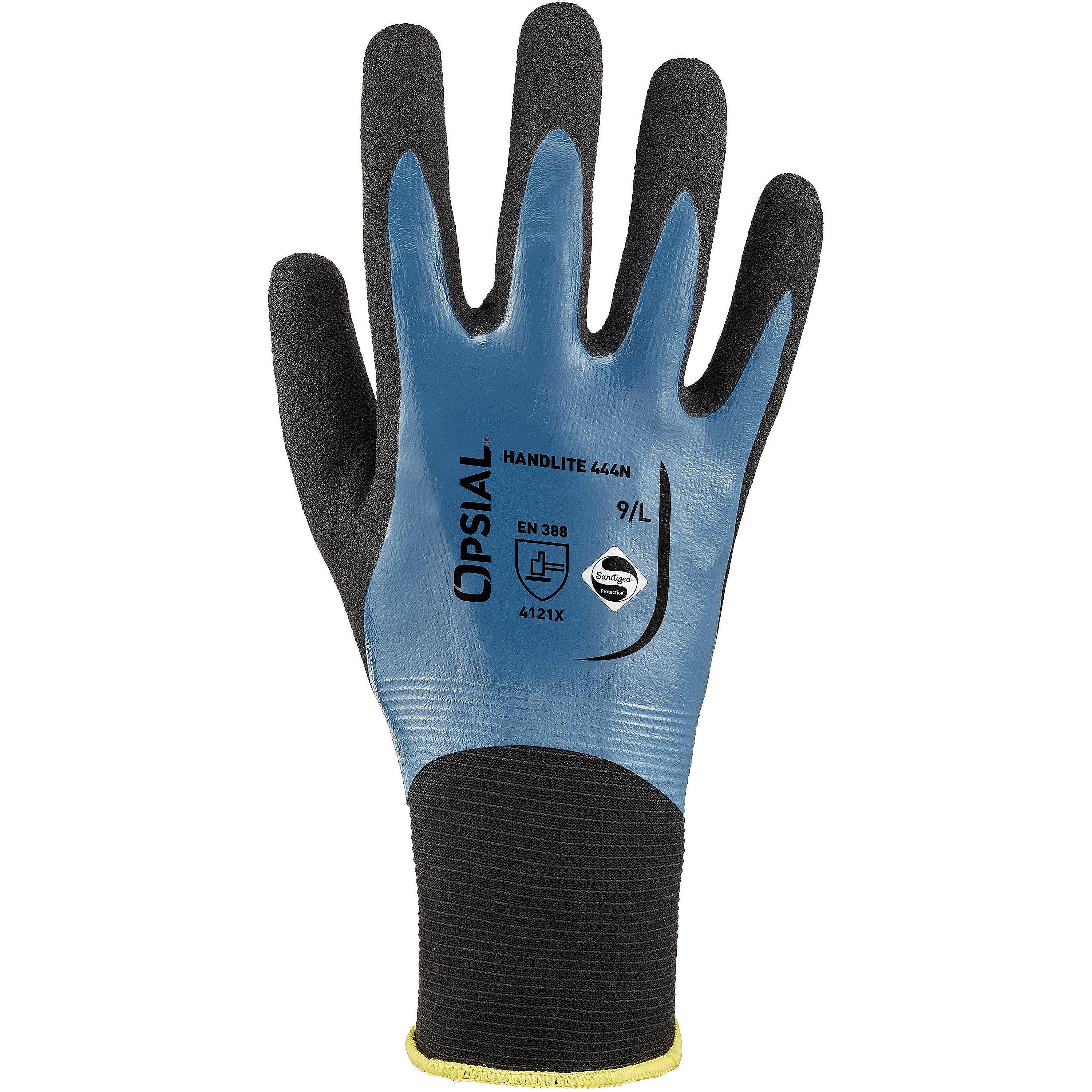 OPSIAL HANDLITE 444N nitrile gloves (black/blue) - 68999545