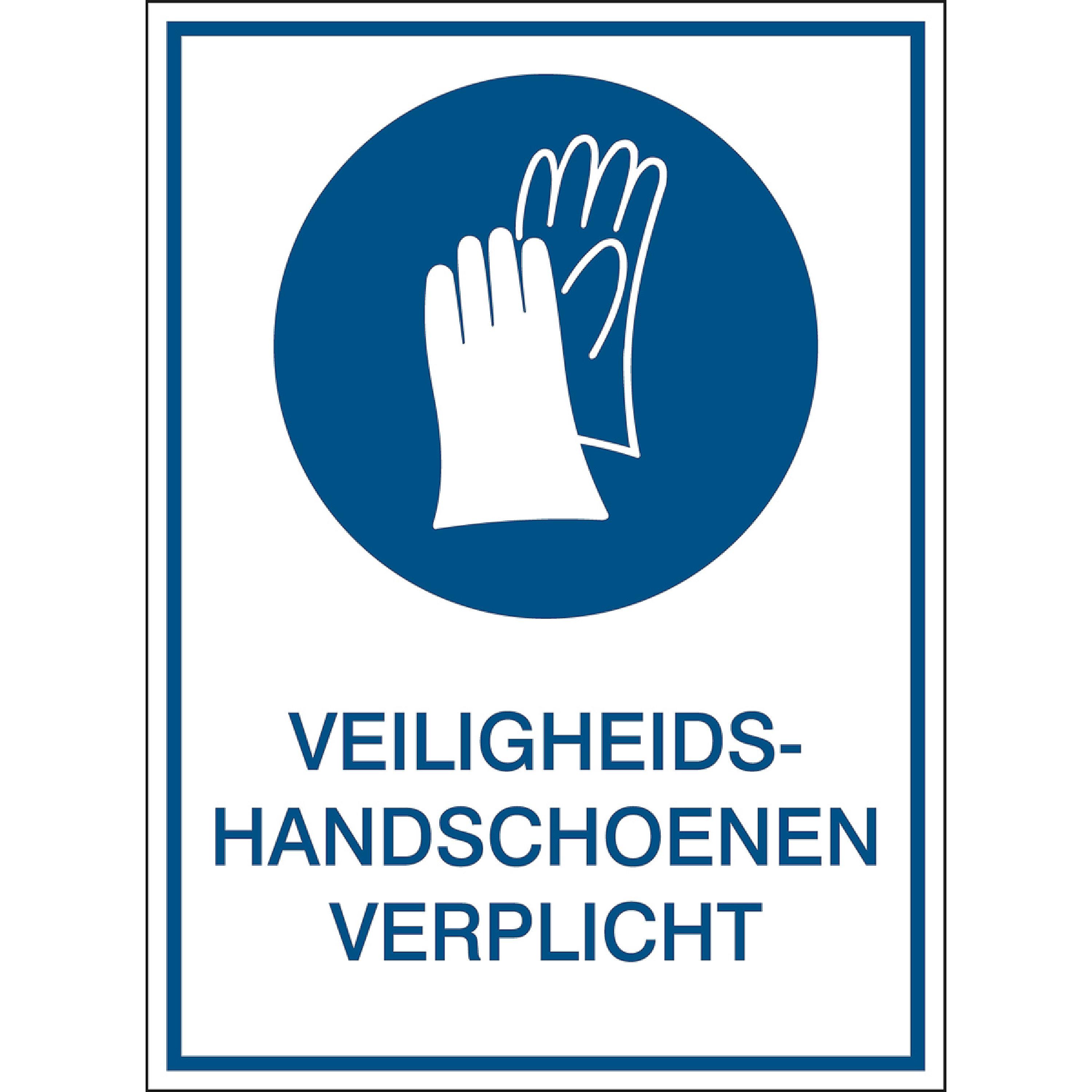 BRADY 808366 A3 safety pictogram - safety gloves required, 420 x 297 mm