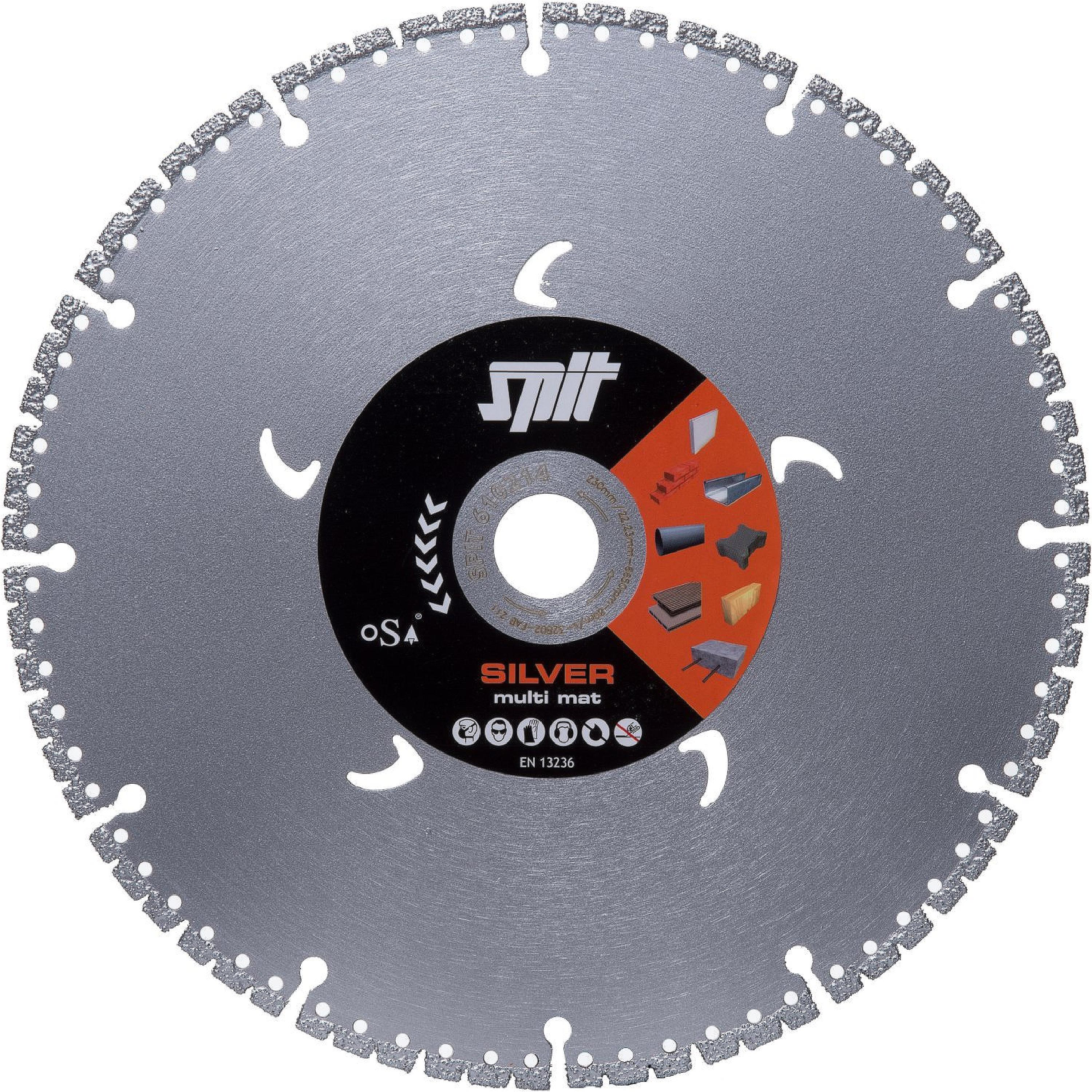 SPIT 610214 Silver Multimaterial diamond blade 230/22,2mm | Klium