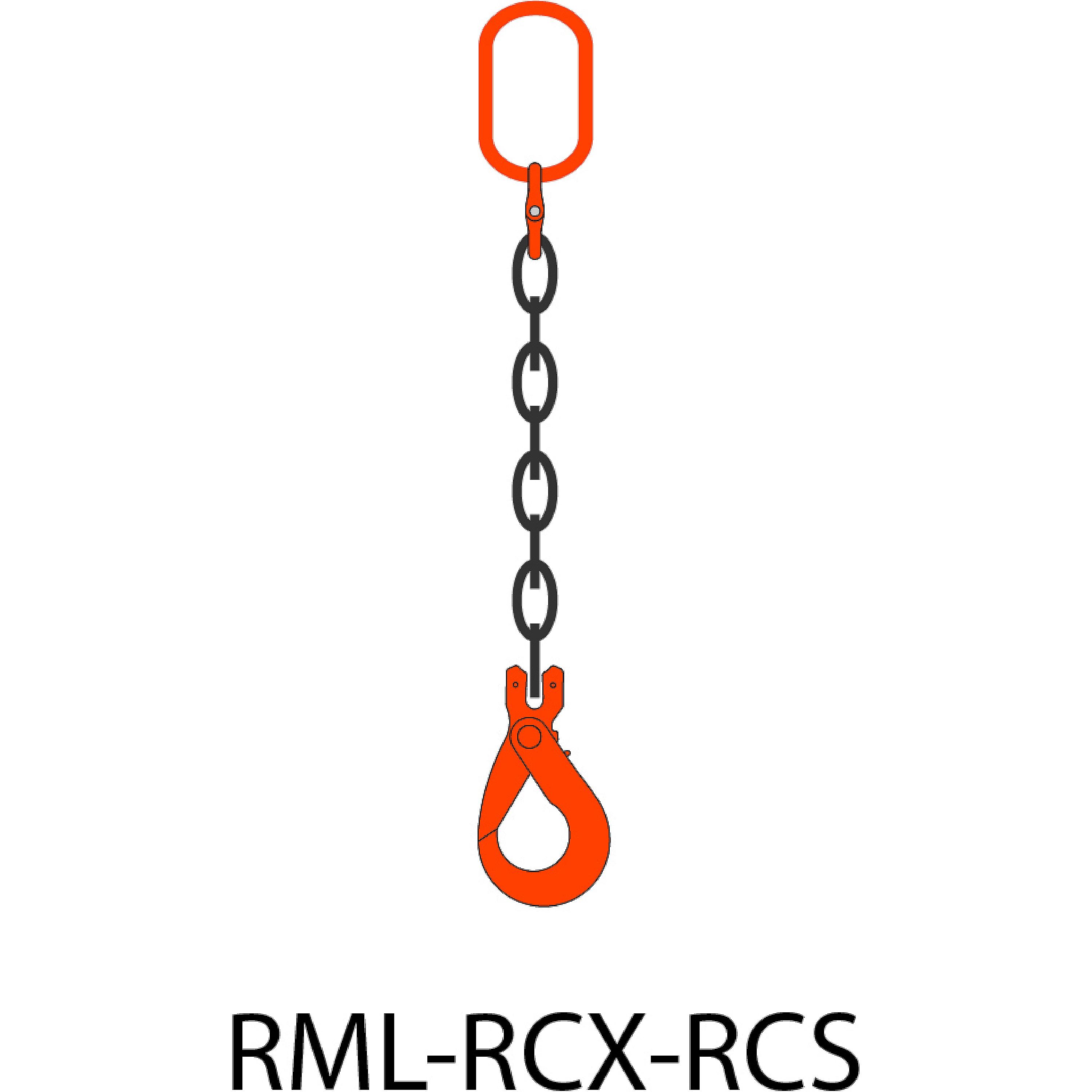 REMA 2691216-4 chain length G10 with top link RML and safety hook RCS ...
