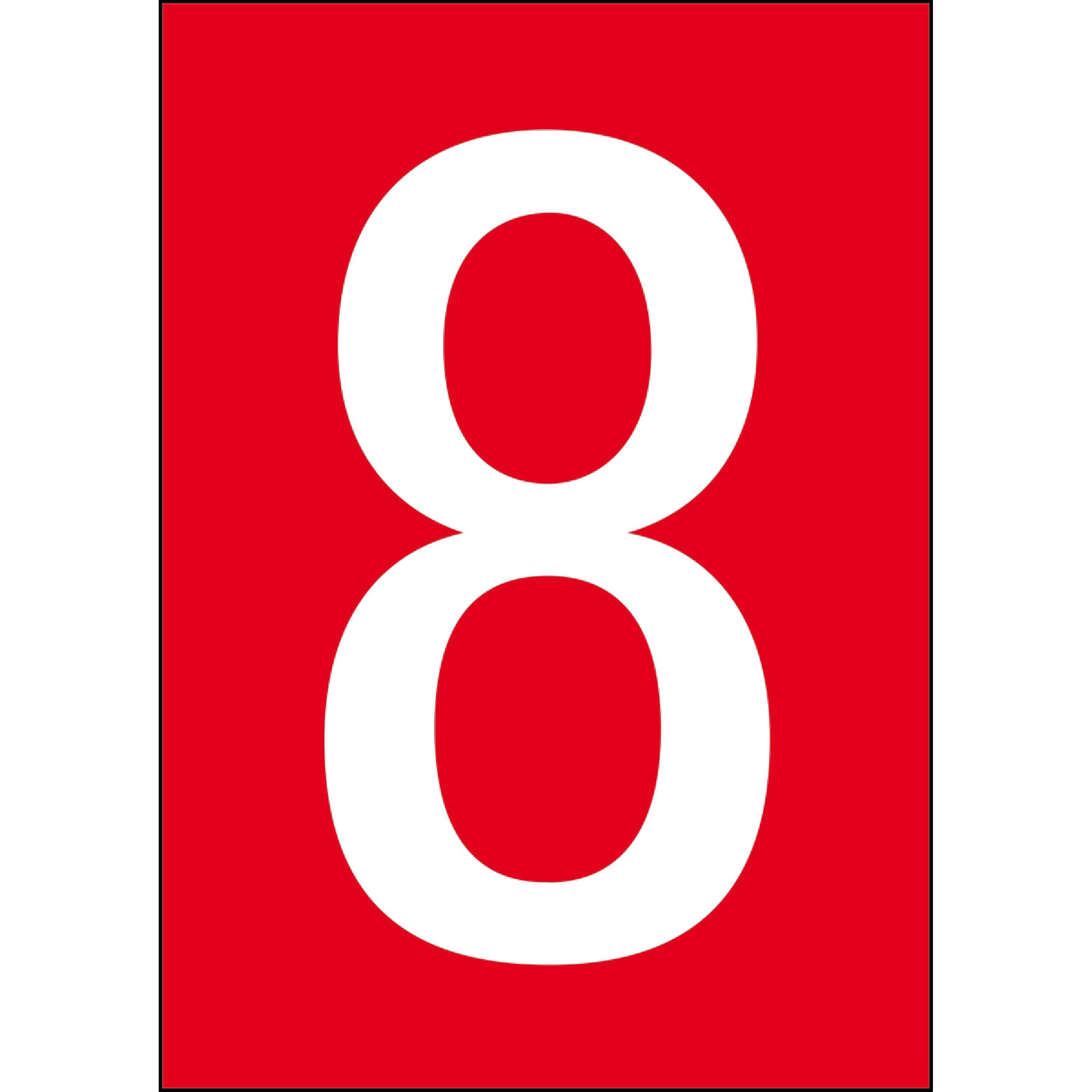 BRADY NL7541A4RD-8 label with figure 8 - DIN A4 format for permanent or ...