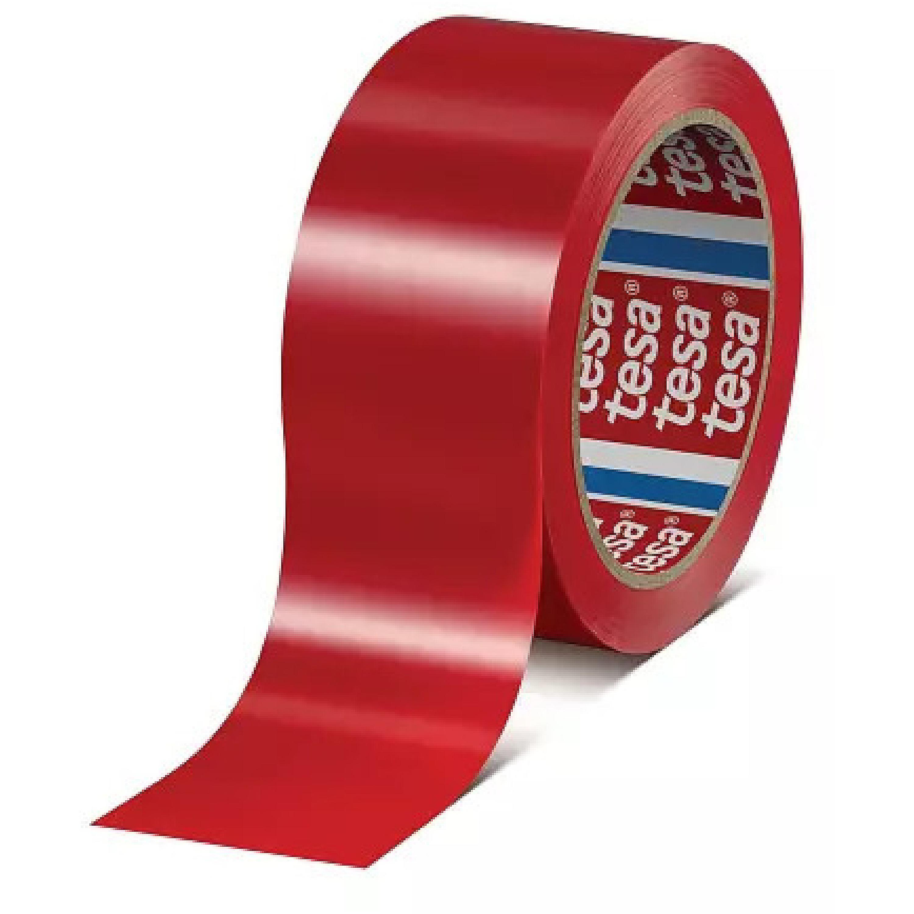 TESA 4848 transparent surface protection film red 750 mm x 100 m ...