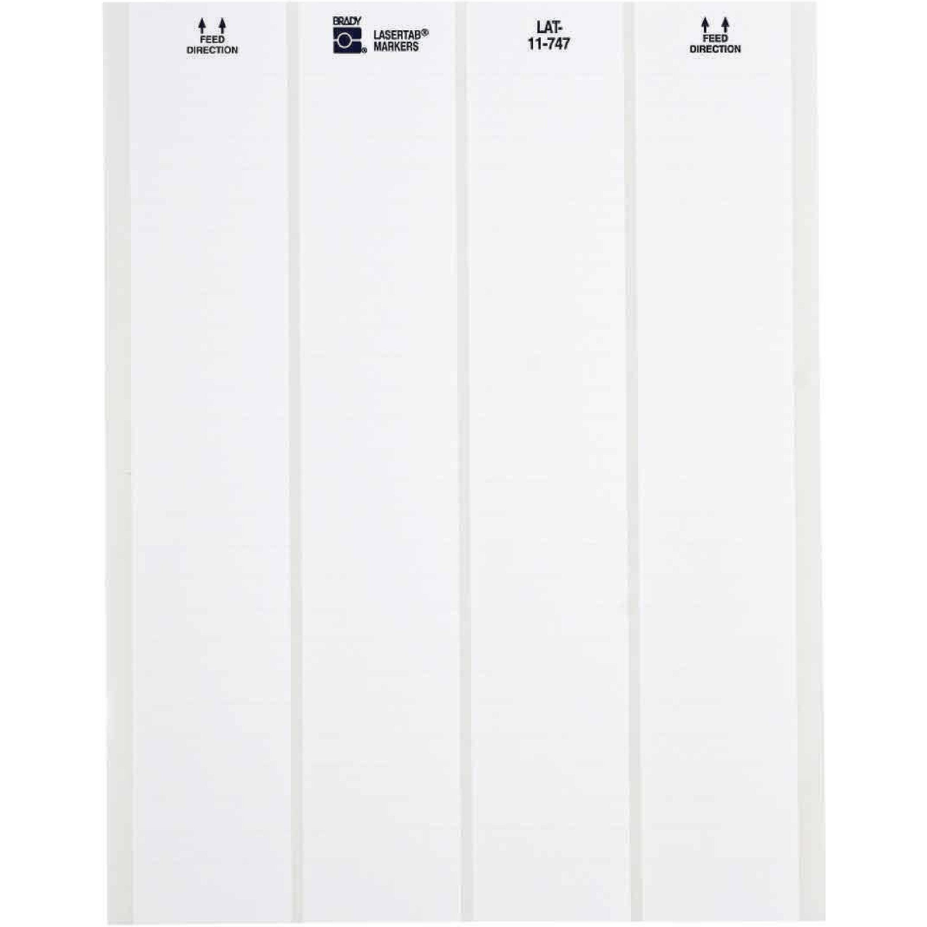 BRADY LAT-11-747-5 LaserTab printable labels for laser printers (5000 ...